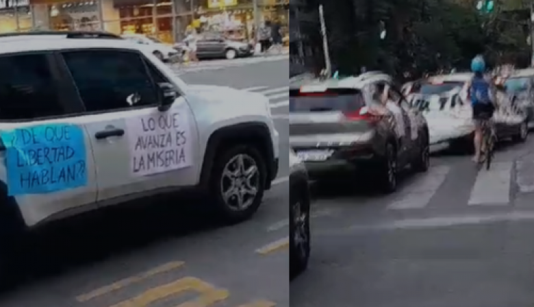 “Lo que avanza es la miseria”: bocinazos en CABA con críticas a Milei y ...