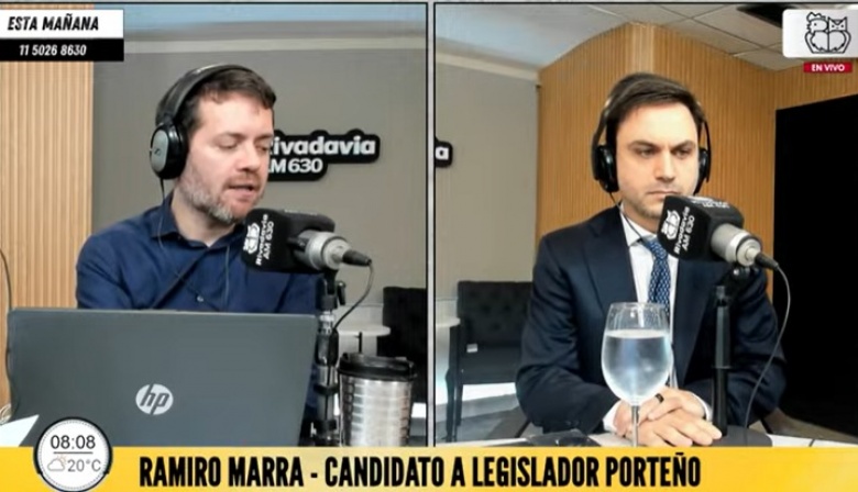 Ramiro Marra: “Soy liberal libertario desde que nací”, dijo luego de ...